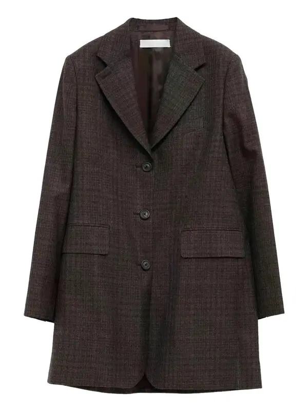 Our Legacy Queens Check-pattern Blazer - Brown