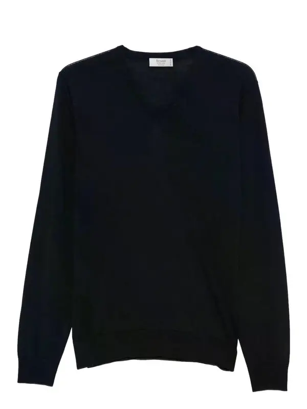 FERRANTE V-neck Sweater - Black