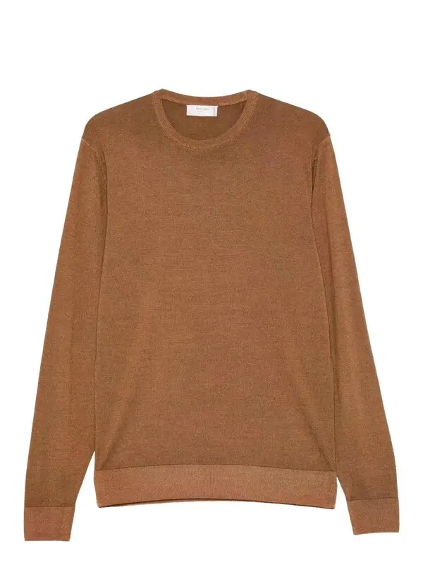 FERRANTE Crew-neck Top - Brown