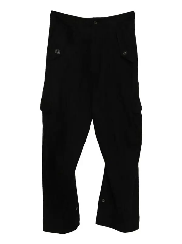 JULIUS Tapered Trousers - Black