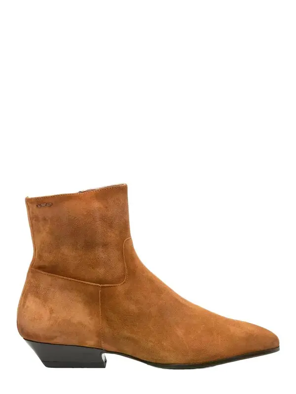 ALEXANDER HOTTO Suede Ankle Boots - Brown
