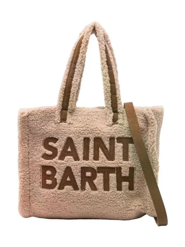 MC2 SAINT BARTH Logo-detailing Tote Bag - Neutrals