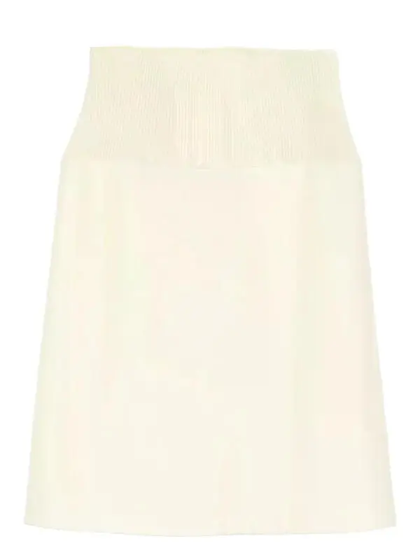 JIL SANDER Ribbed Midi Skirt - Yellow