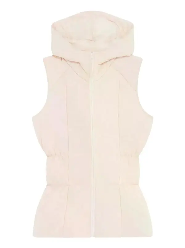 Repetto Hooded Sleeveless Down Gilet - Pink