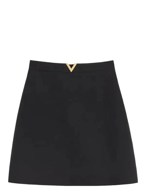 Valentino Garavani Crepe Couture Mini Skirt - Black
