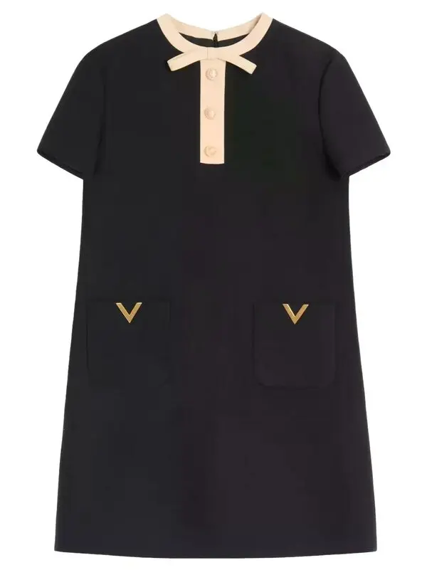 Valentino Garavani Short-sleeve Mini Dress - Black