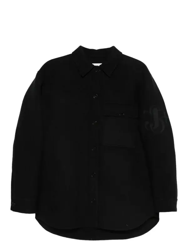 JIL SANDER Logo-motif Jacket - Black