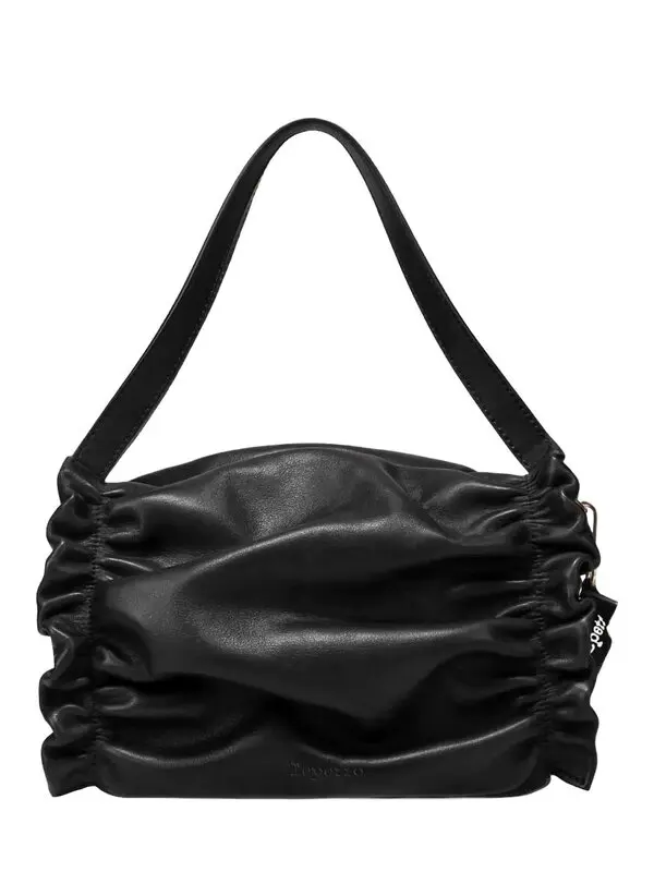 Repetto Small Opéra Ruched Shoulder Bag - Black
