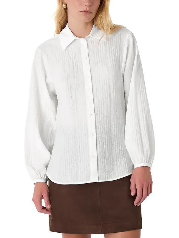 Whistles Textured Shirt - White