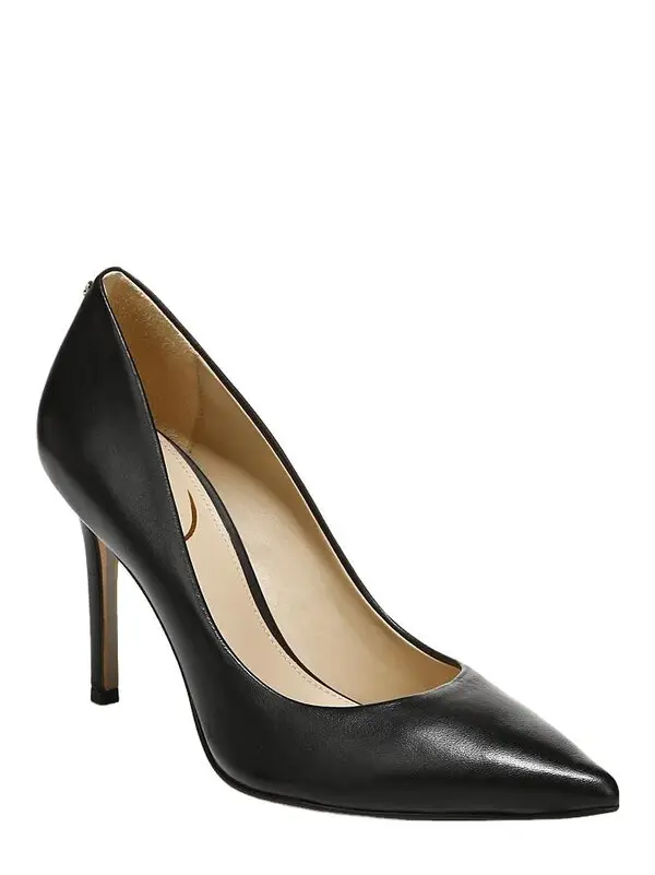 Sam Edelman Hazel Pointed-toe High-heel Pumps - Black Leather