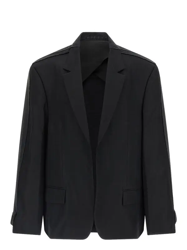 Balenciaga Denim Jacket Blazer - Black