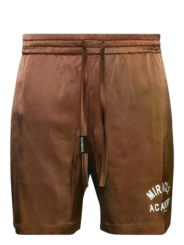 NAHMIAS Miracle Academy Knee-length Shorts - Brown