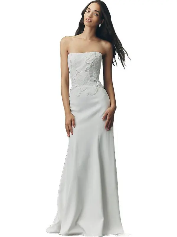 Jenny Yoo Raelyn Strapless Wedding Gown - Ivory