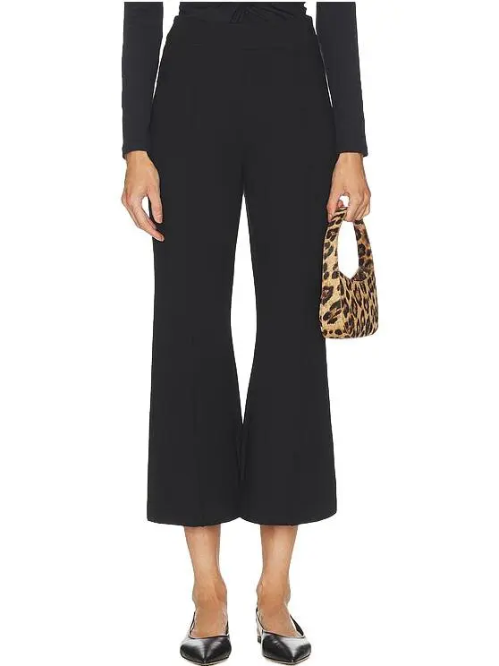 Susana Monaco Double Knit Crop Pant - Black