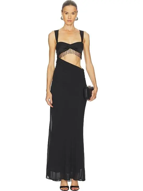 RUNAWAY THE LABEL Alzona Maxi Dress - Black