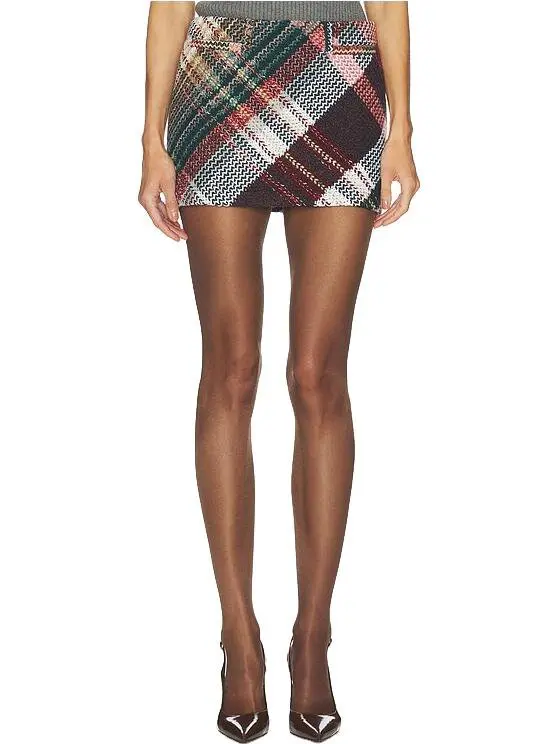 Missoni Mini Skirt - Green & Red Tones