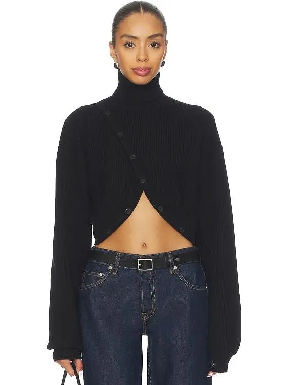 Superdown Zinnia Sweater Top - Black