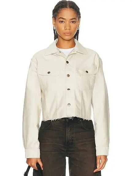 MAISON MARGIELA Cropped Canvas Jacket - Murble