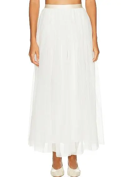 BODE Tulle Tea Skirt - White