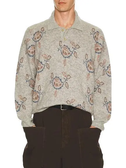 CORRIDOR Maya Sweater Polo - Grey