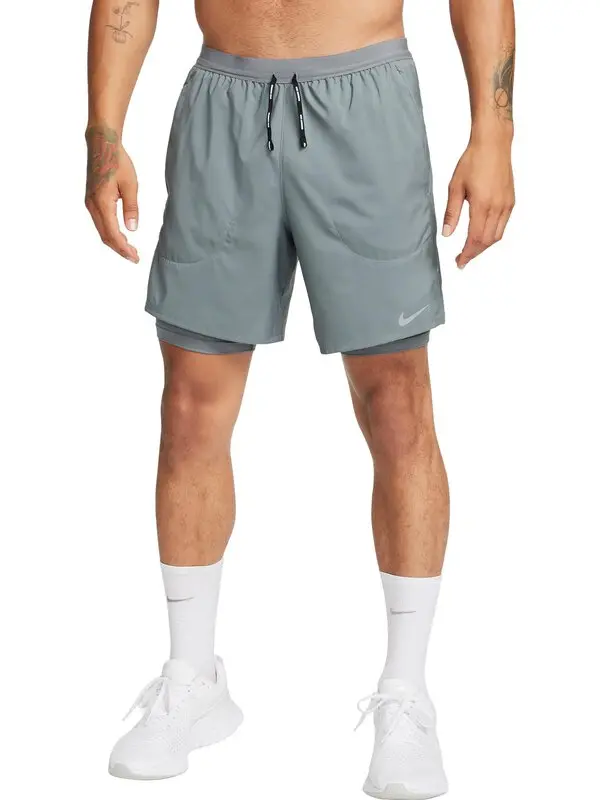 Nike Flex Stride 7" 2-in-1 Running Shorts - Grey