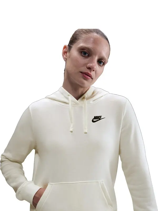 Nike Sportswear Club Fleece Pullover Hoodie - White