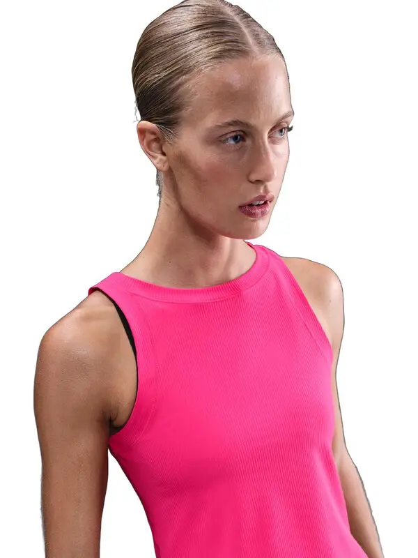 Nike Zenvy Rib Dri-fit Tank Top - Pink