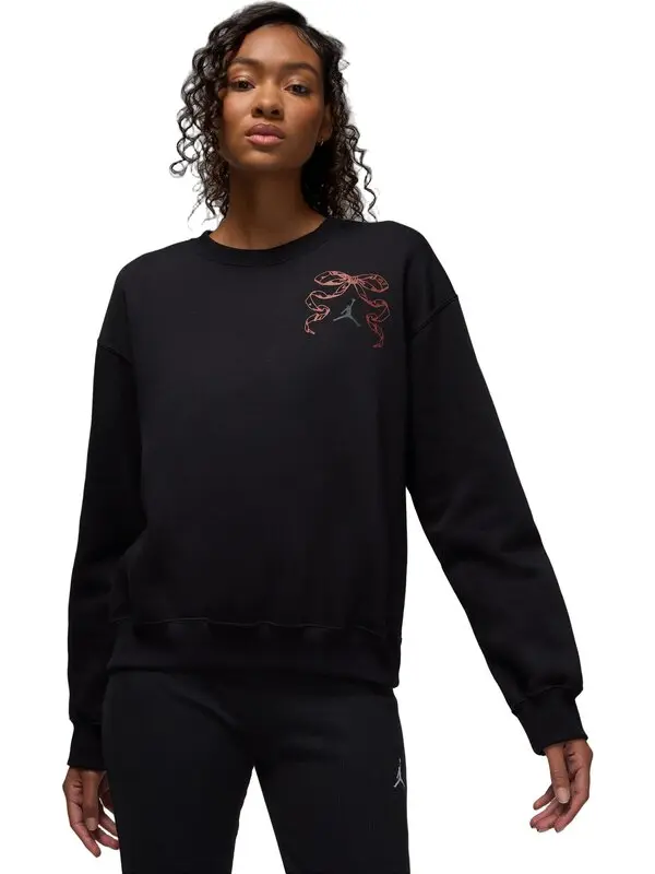 JORDAN Brooklyn Fleece Crew-neck Pullover - Black