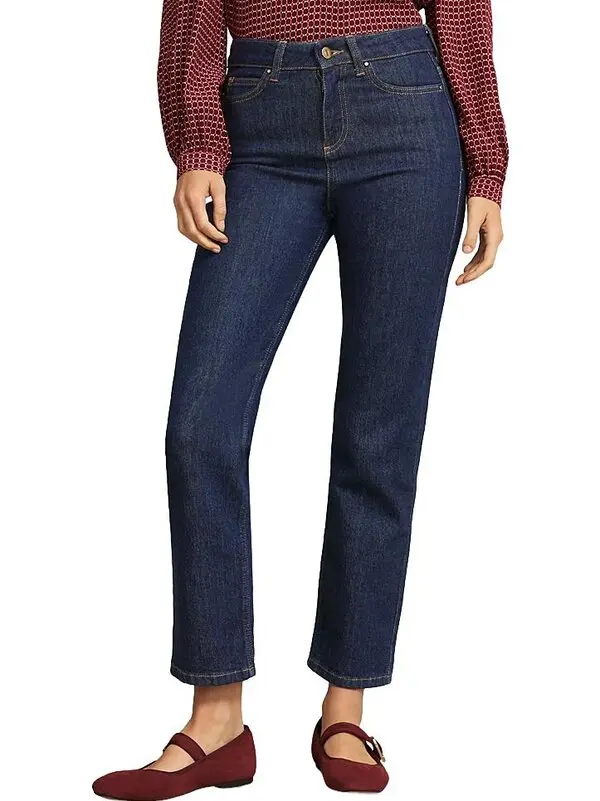 HOBBS LONDON Shea Mid Rise Straight Leg Jeans - Indigo