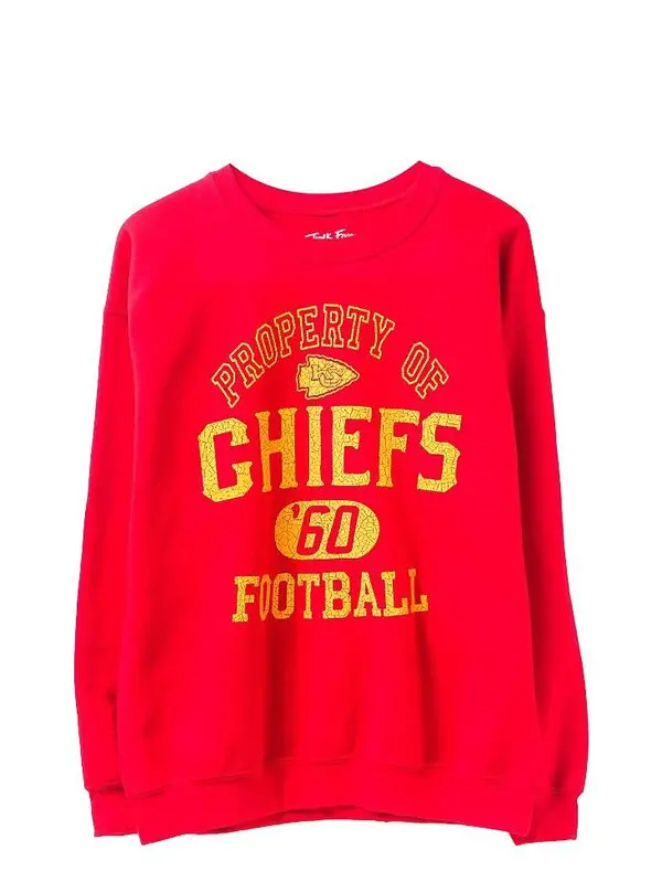 Junk Food Clothing Nfl Kansas City Chiefs Crew Fleece - Red