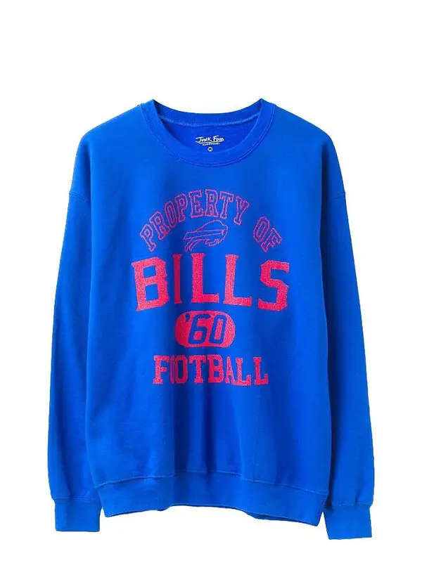 Junk Food Clothing Nfl Buffalo Bills Fleece Crewneck - Royal