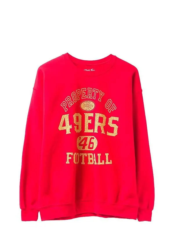 Junk Food Clothing Nfl San Francisco 49ers Crew Fleece - Red