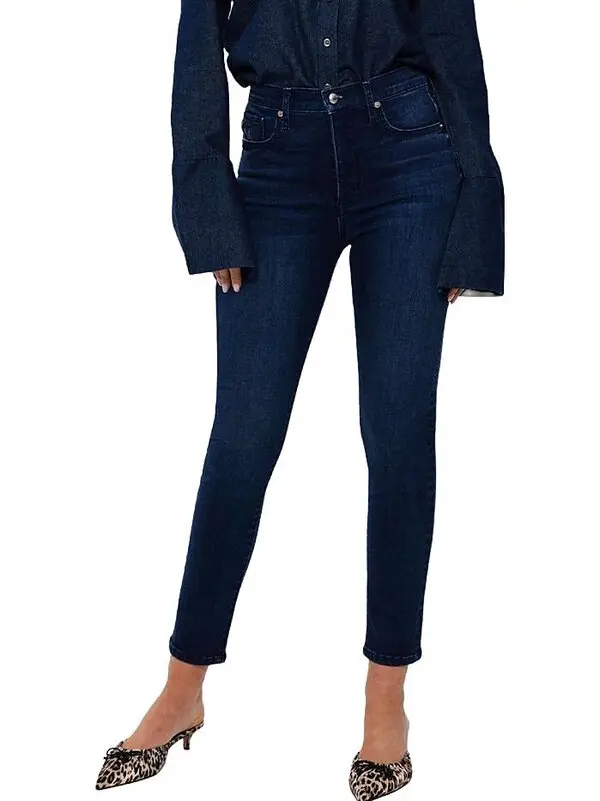 RUDES DENIM High-rise Slim Skinny Jeans - Lapis Blue