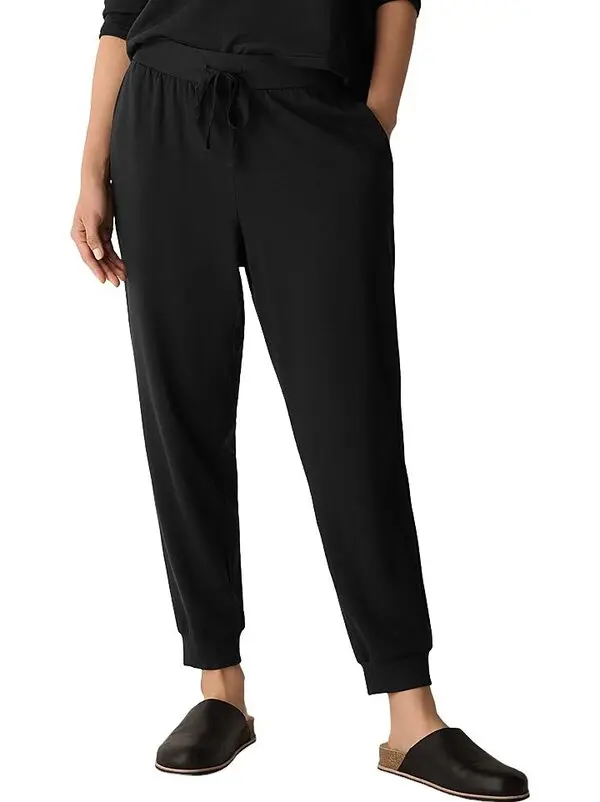 Eileen Fisher Ankle Track Pants - Black