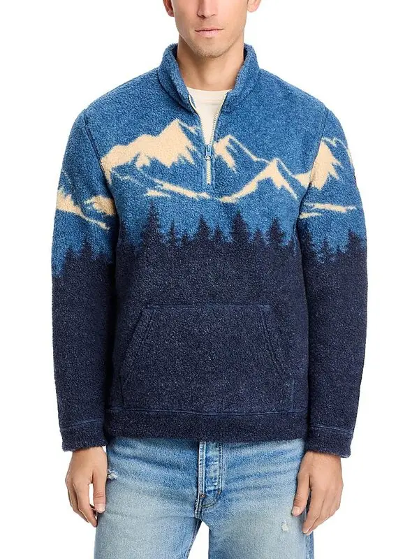 Marine Layer Fleece Pullover - Blue Mountain