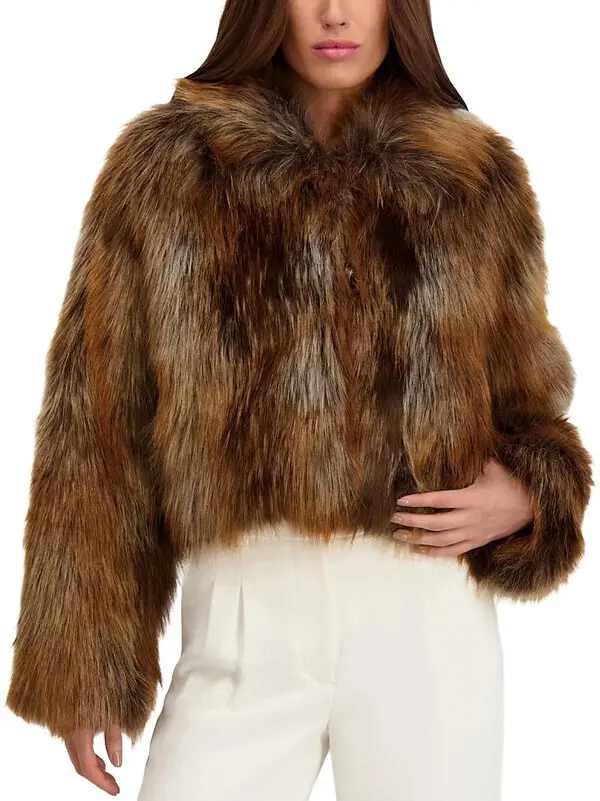 LYLA GRANT Faux Fur Jacket - Multi