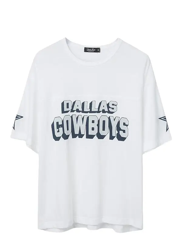 Junk Food Clothing Nfl Dallas Cowboys Halfback Jersey Tee - White