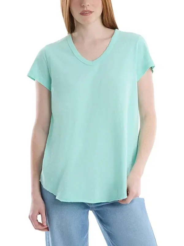 Wilt Shrunken V-neck Tee - Cabbage