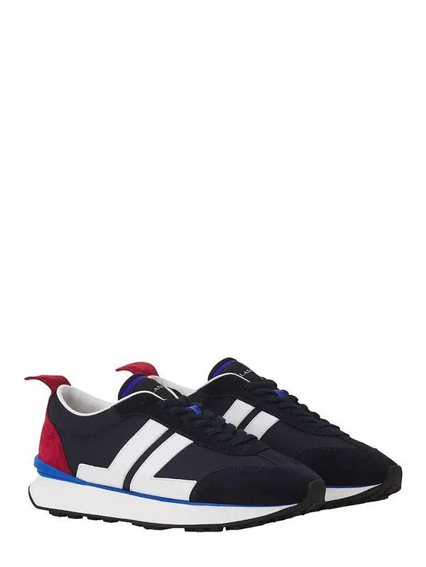 LANVIN Bumpr Nylon Sneakers - Blanc/marine Noir