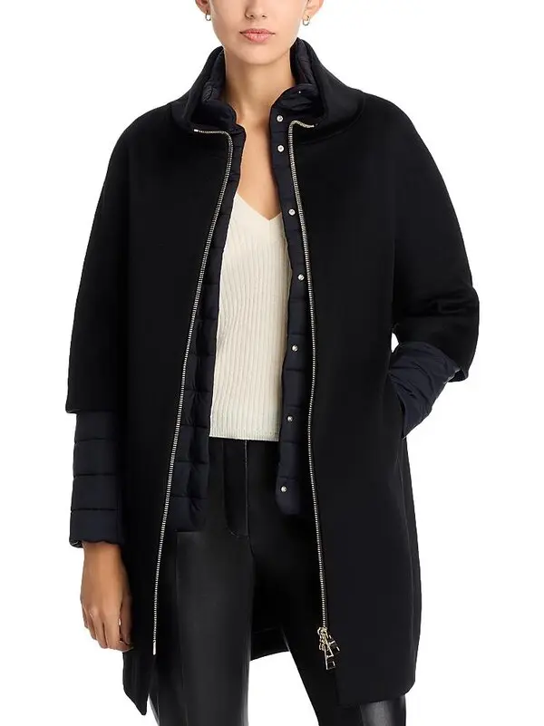 Herno Cocoon Coat - Black