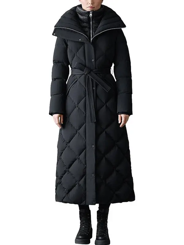 Mackage Laurella 2-in-1 Light Belted Coat - Black