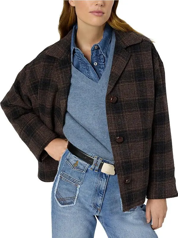 Gerard Darel Nerina Wool Jacket - Brown