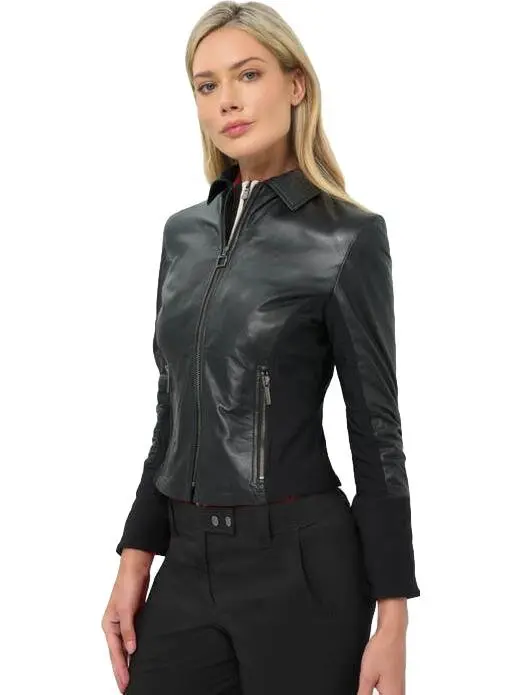 Anatomie Dill Leather Jacket - Black