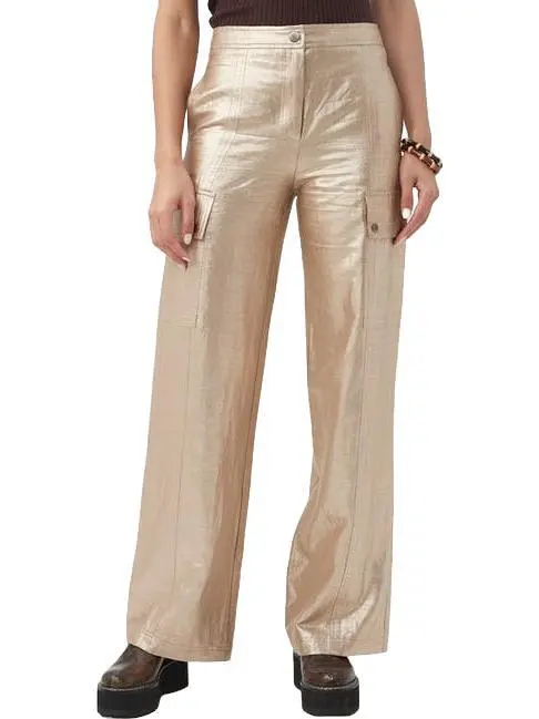 Trina Turk Fatima Metallic Pant - Gold