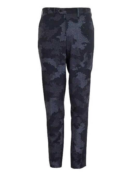 LORDS OF HARLECH Paxton Tailored Wool Pant - Camo Mosaic Coal