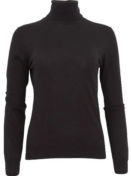 LORDS OF HARLECH Rona Cashmere Blend Turtleneck Sweater - Black