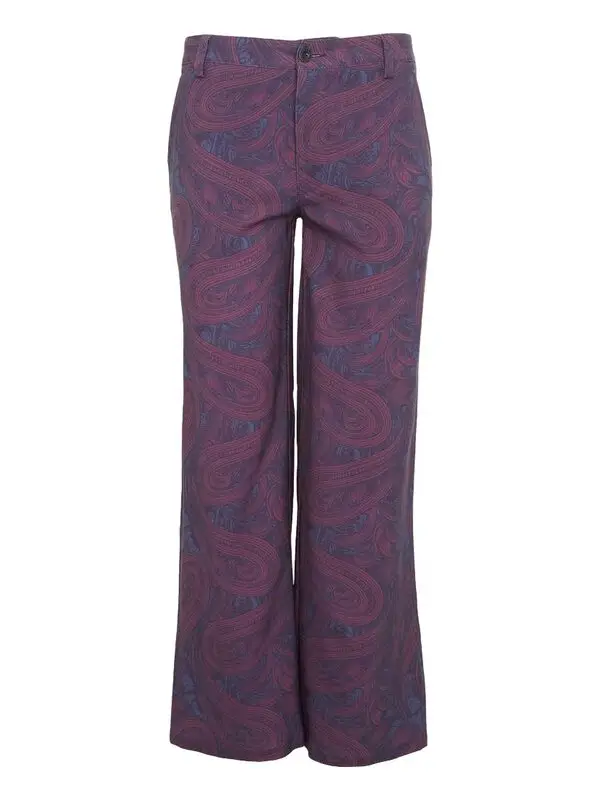 LORDS OF HARLECH Phoebe Wide Leg Tailored Pant - Badalona Plum