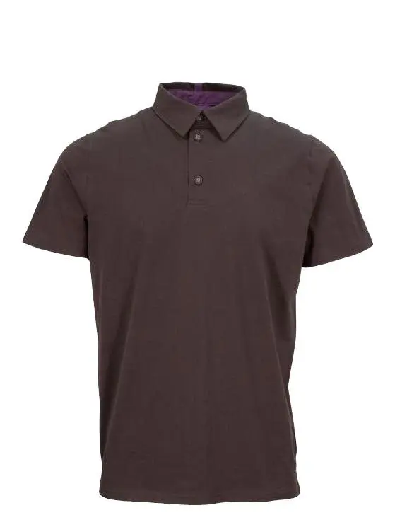 LORDS OF HARLECH Pietro Stretch Cotton Polo Shirt - Black