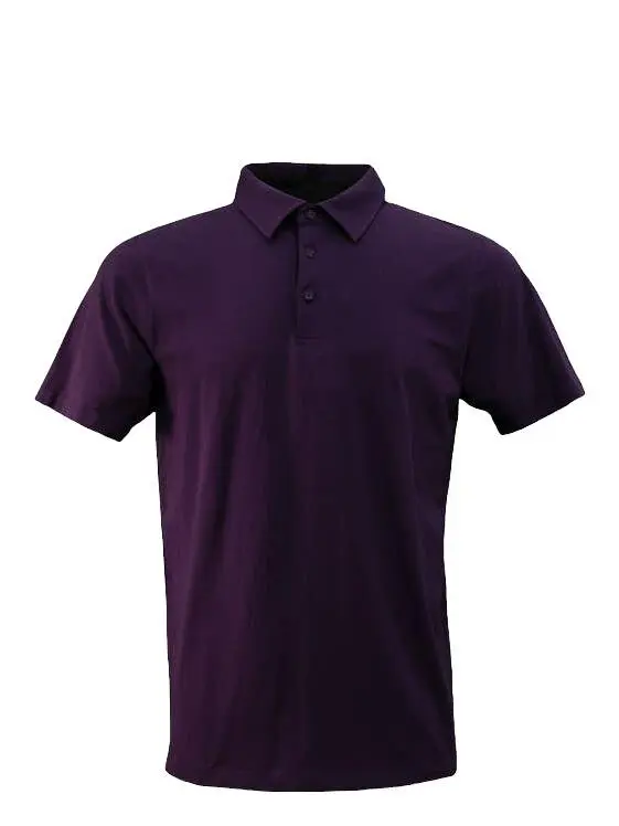 LORDS OF HARLECH Pietro Stretch Cotton Polo Shirt - Plum
