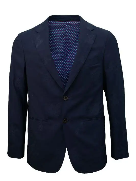 LORDS OF HARLECH Jaques Wool Blazer - Navy